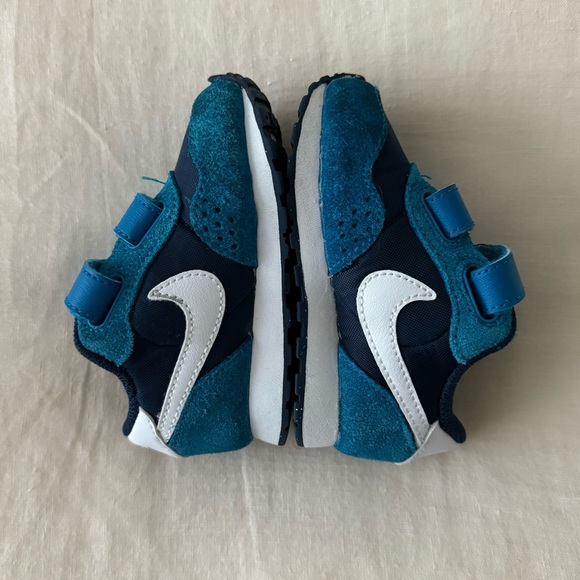 Nike | Shoes | Nikes Baby 4c Blue Velcro Md Valiant Toddler | Poshmark
